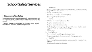 Model of School Health and Safety Policy | PPTX