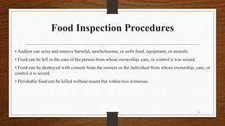Laws related to Quality Management System in Food Industry | PPTX