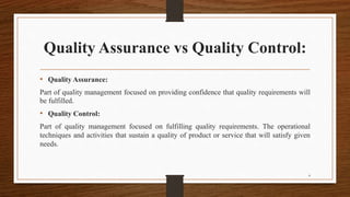 Laws related to Quality Management System in Food Industry | PPTX