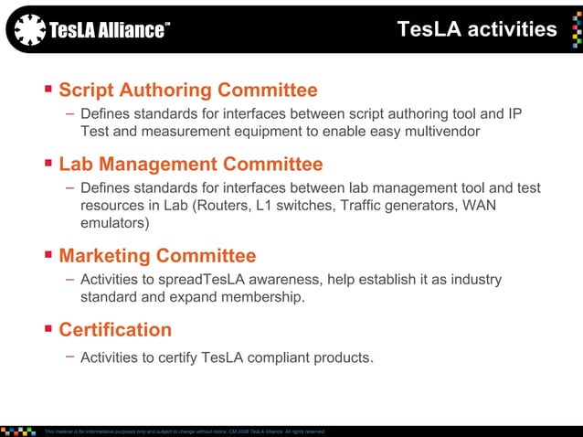 TesLA Alliance Introduction | PPT