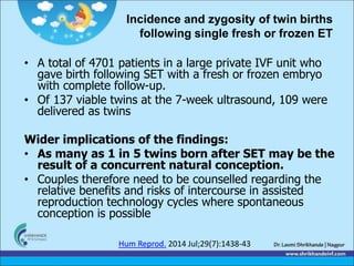 Multiple pregnancy after art | PPTX