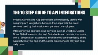 10 Step Guide to API Integrations | PPT