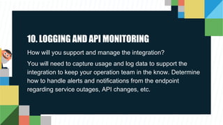 10 Step Guide to API Integrations | PPT