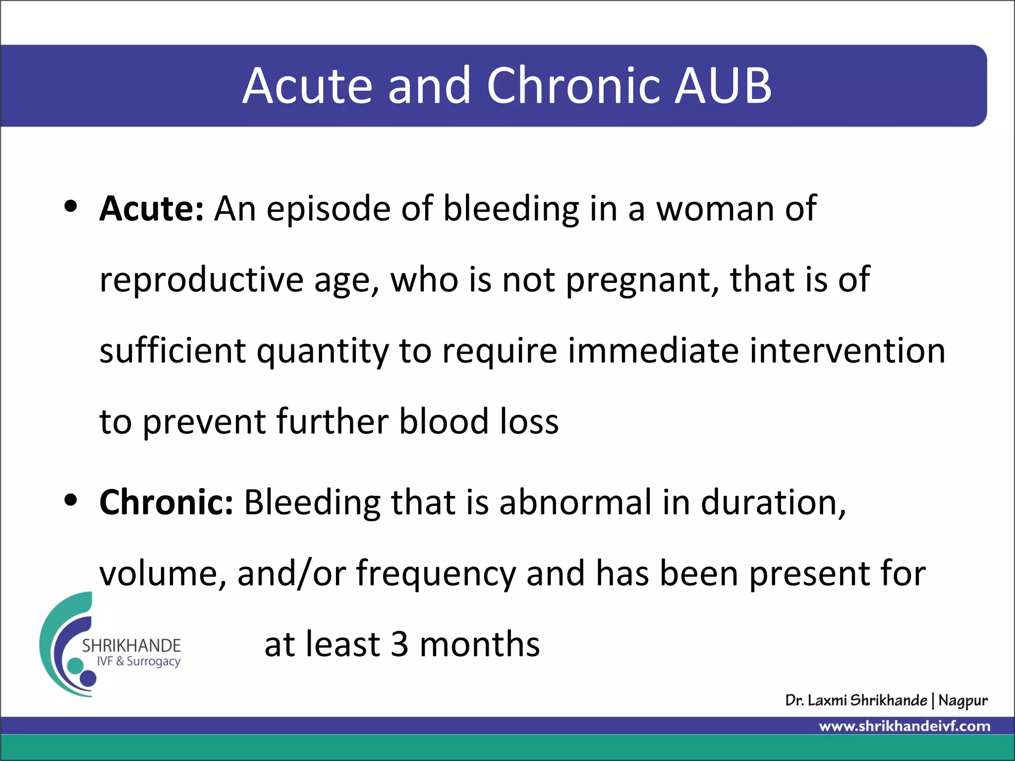 Medical management of heavy menstrual bleeding hmb | PPT
