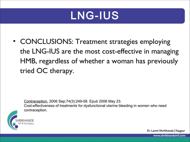 Medical management of heavy menstrual bleeding hmb | PPT