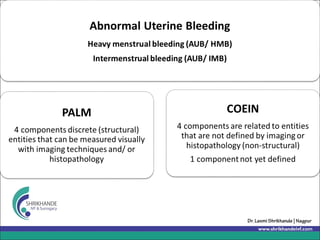 Medical management of heavy menstrual bleeding hmb | PPT