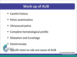 Medical management of heavy menstrual bleeding hmb presentation | PPT