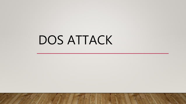 Dos Attack | PPT