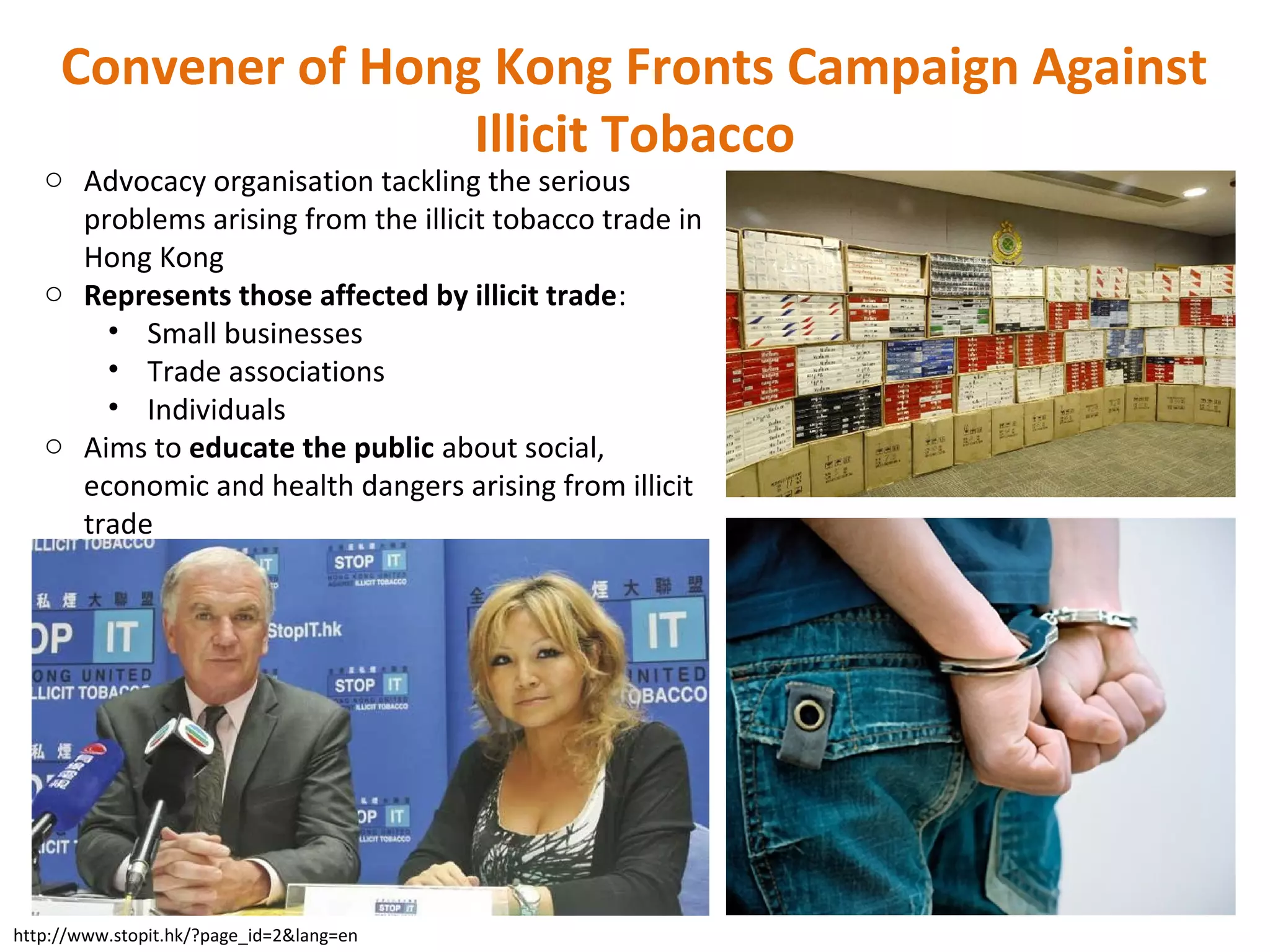 Illicit Cigarette Trade: A Global Pandemic | PPT