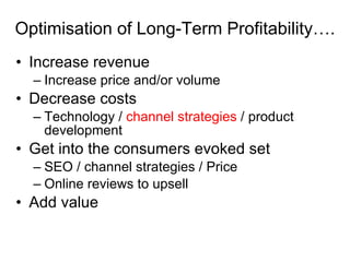 Profit Optimisation Strategies | PPT
