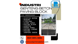 Supplier paving block besar Lowokwaru | PDF