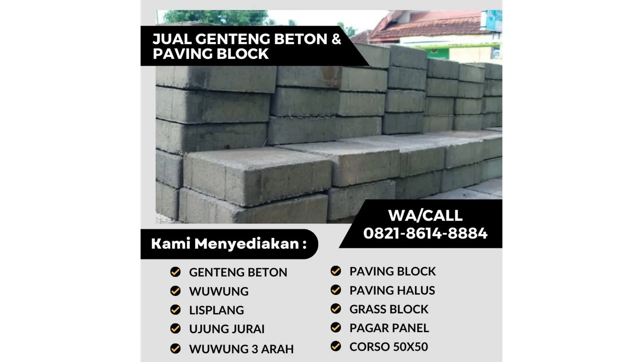 CALL/WA 0821-8614-8884, Pemasok Paving Block Berwarna | PDF