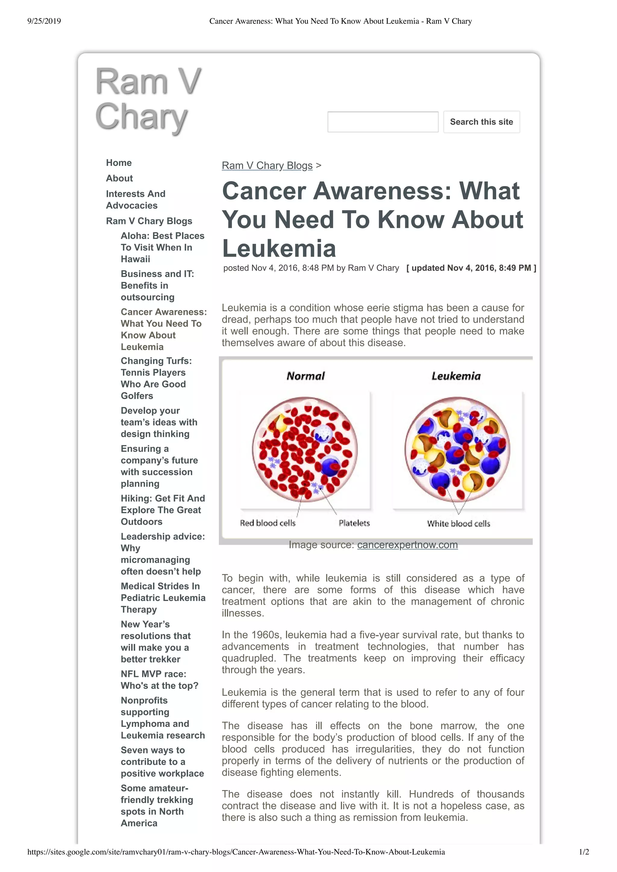 Cancer Awareness: What You Need To Know About Leukemia | PDF