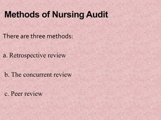 ppt nursing audit - role of nurse manager | PDF