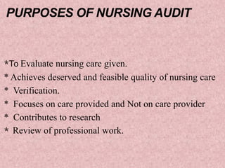ppt nursing audit - role of nurse manager | PDF