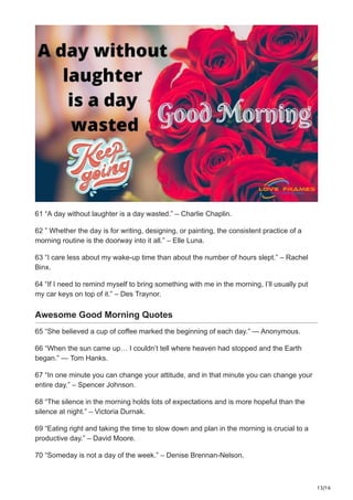 QUOTESTHOUGHT FOR THE DAYGood Morning Quotes | Good Morning Quotes with ...
