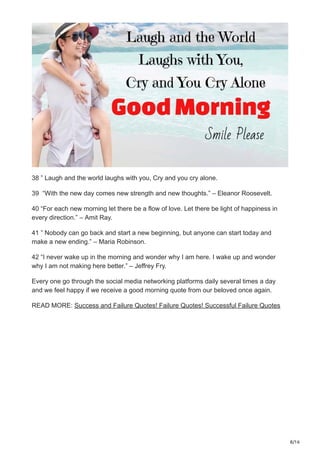 QUOTESTHOUGHT FOR THE DAYGood Morning Quotes | Good Morning Quotes with ...