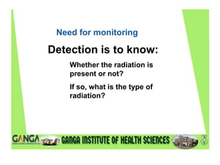 Radiation detection and measurements | PPTX