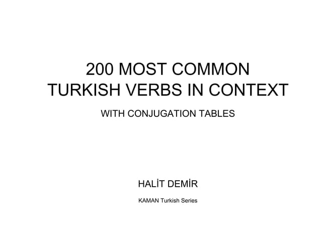 200 MOST COMMON TURKISH VERBS IN CONTEXT.pdf