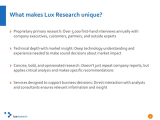 About Lux Research, Inc. 2016 | PPT