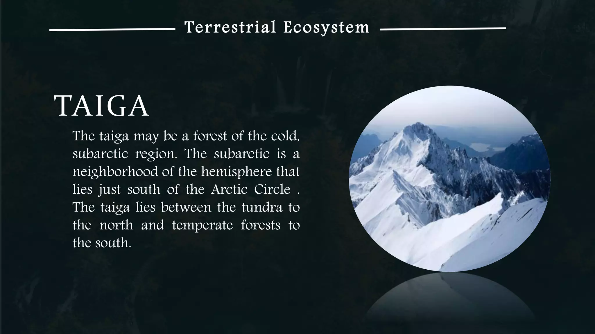 Terrestrial and Aquatic Ecosystem, Biomes and distribution | PPTX