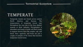 Terrestrial and Aquatic Ecosystem, Biomes and distribution | PPTX