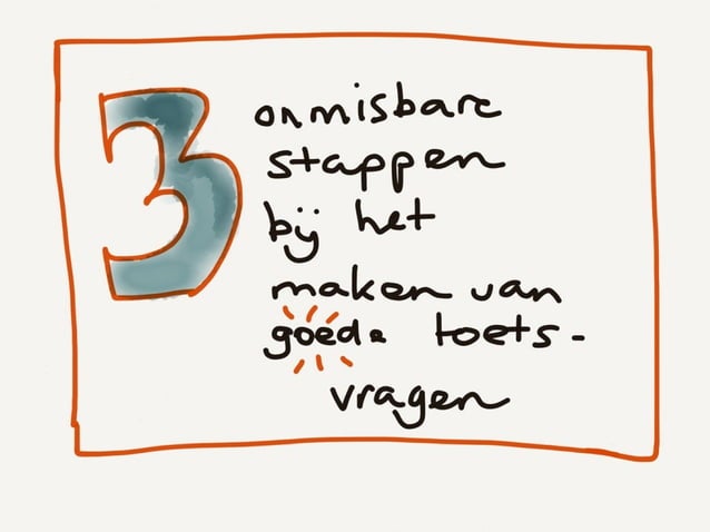 3 onmisbare stappen bij het maken van een goede toets | PPT