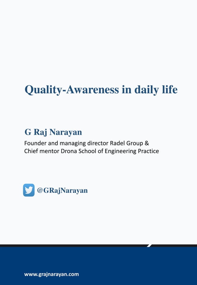Quality - Awareness in daily life | PDF