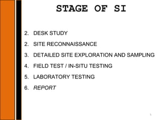 site investigation | PPT
