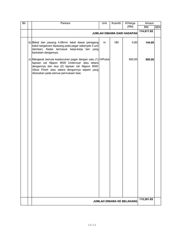 CADANGAN MENAIKTARAF GELANGGANG-GELANGGANG SUKAN BERTURAP | PDF