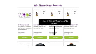 WOOP: REWARDS REDEMPTION PROCESS | PPTX