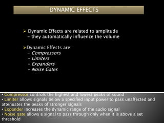 Introduction to Music Production- Categories of effects- Coursera | PPT