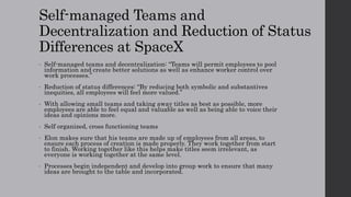 Pfeffer's Seven Practices of Successful Organizations within SpaceX and ...