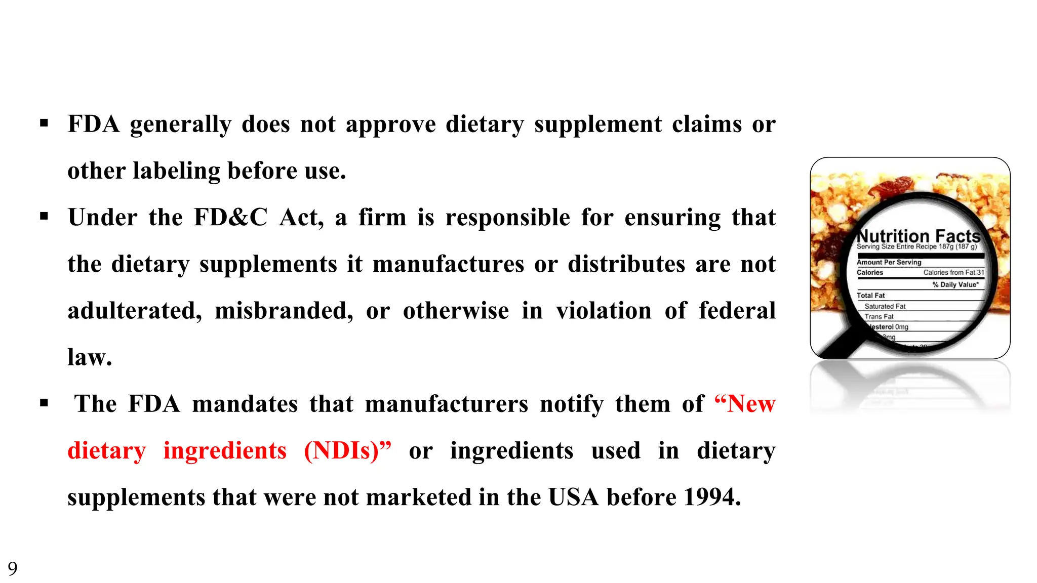 Quality, Safety and Legislation for herbal products in USA.pptx