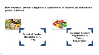 Quality, Safety and Legislation for herbal products in USA.pptx