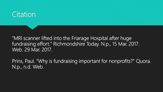 Fundraising in the Healthcare Field | PPTX