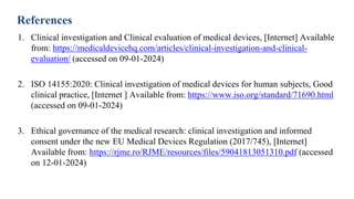 Clinical Investigation of Medical devices and Clinical Investigation ...