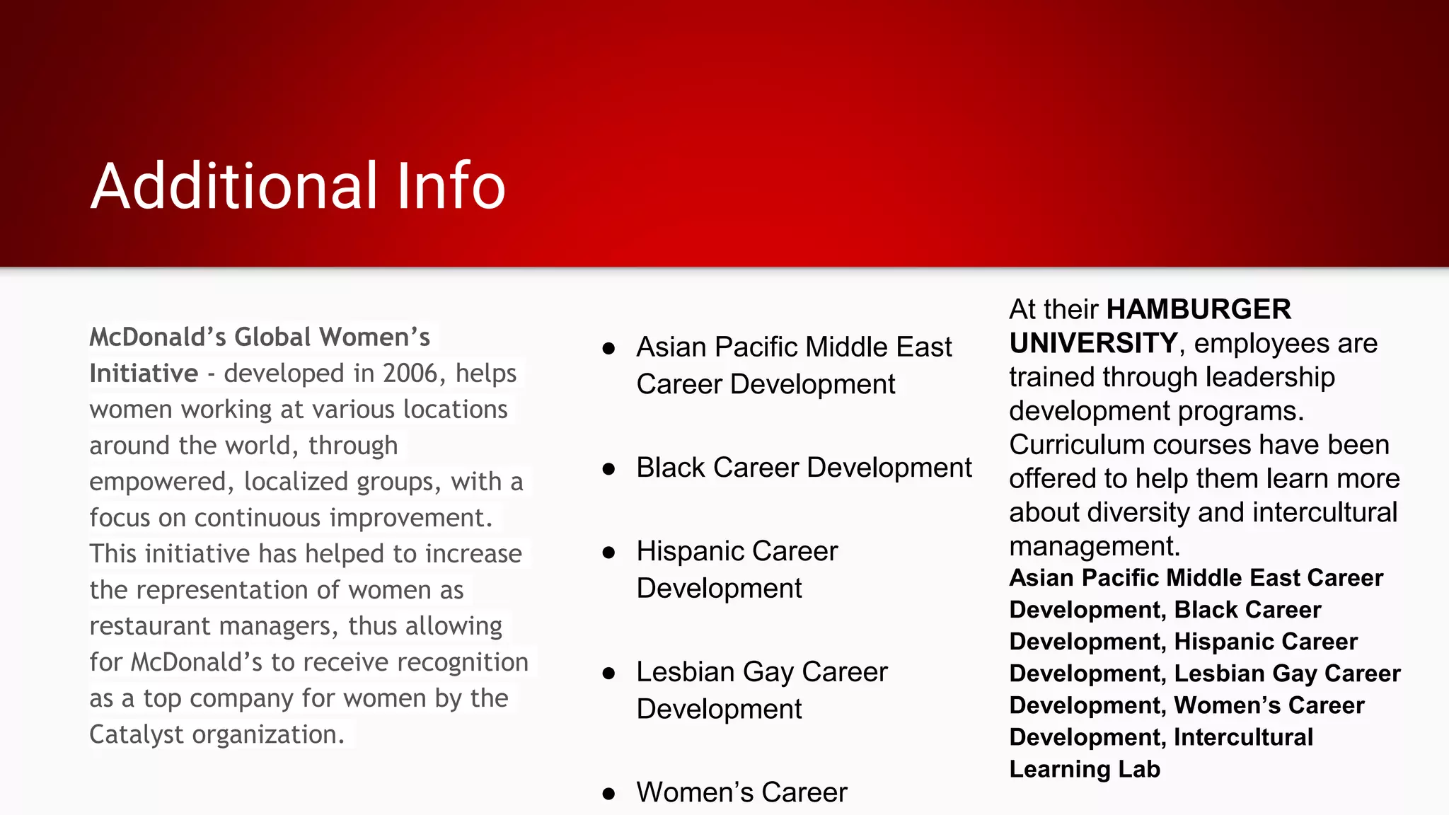 Slideshare 4 mcdonald's and diversity | PPTX