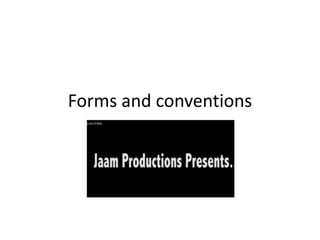 forms and conventions | PPTX