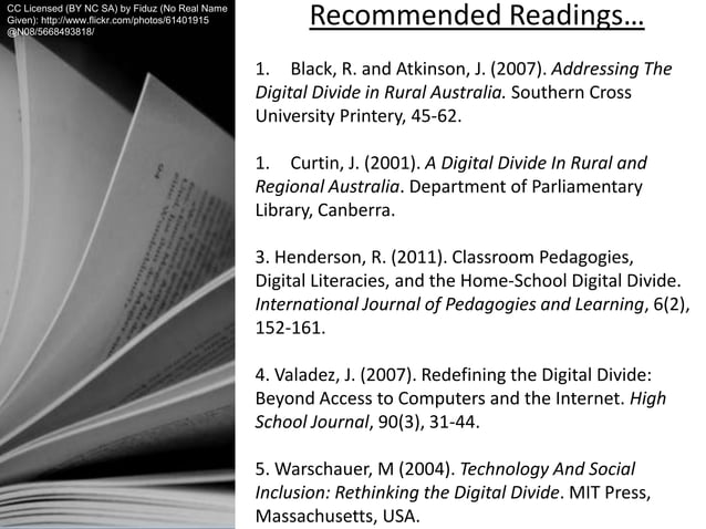 ETL 523 Presentation: The Digital Divide | PPTX
