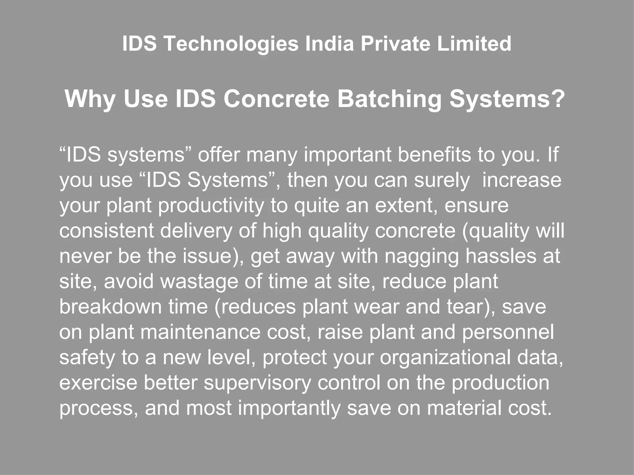 Why Use IDS Systems? | PPS | Business | Business and Finance
