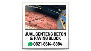Distributor paving block 20x20 Lowokwaru | PDF