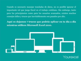 Slideshare 7 trucos excel | PDF
