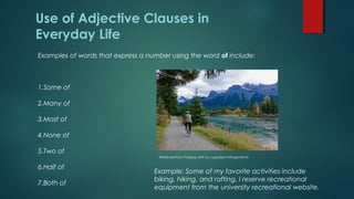 Adjective Clauses and Modifiers in Rental Agreements | PPT