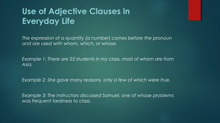 Adjective Clauses and Modifiers in Rental Agreements | PPT