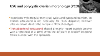 Presentation on Diagnosis of Polycystic Ovary Syndrome (PCOS) | PDF