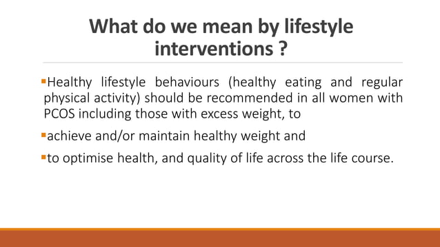 Presentation on Diagnosis of Polycystic Ovary Syndrome (PCOS) | PDF