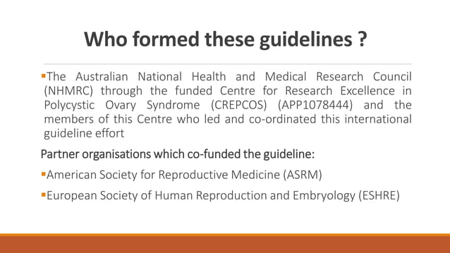 Presentation on Diagnosis of Polycystic Ovary Syndrome (PCOS) | PDF