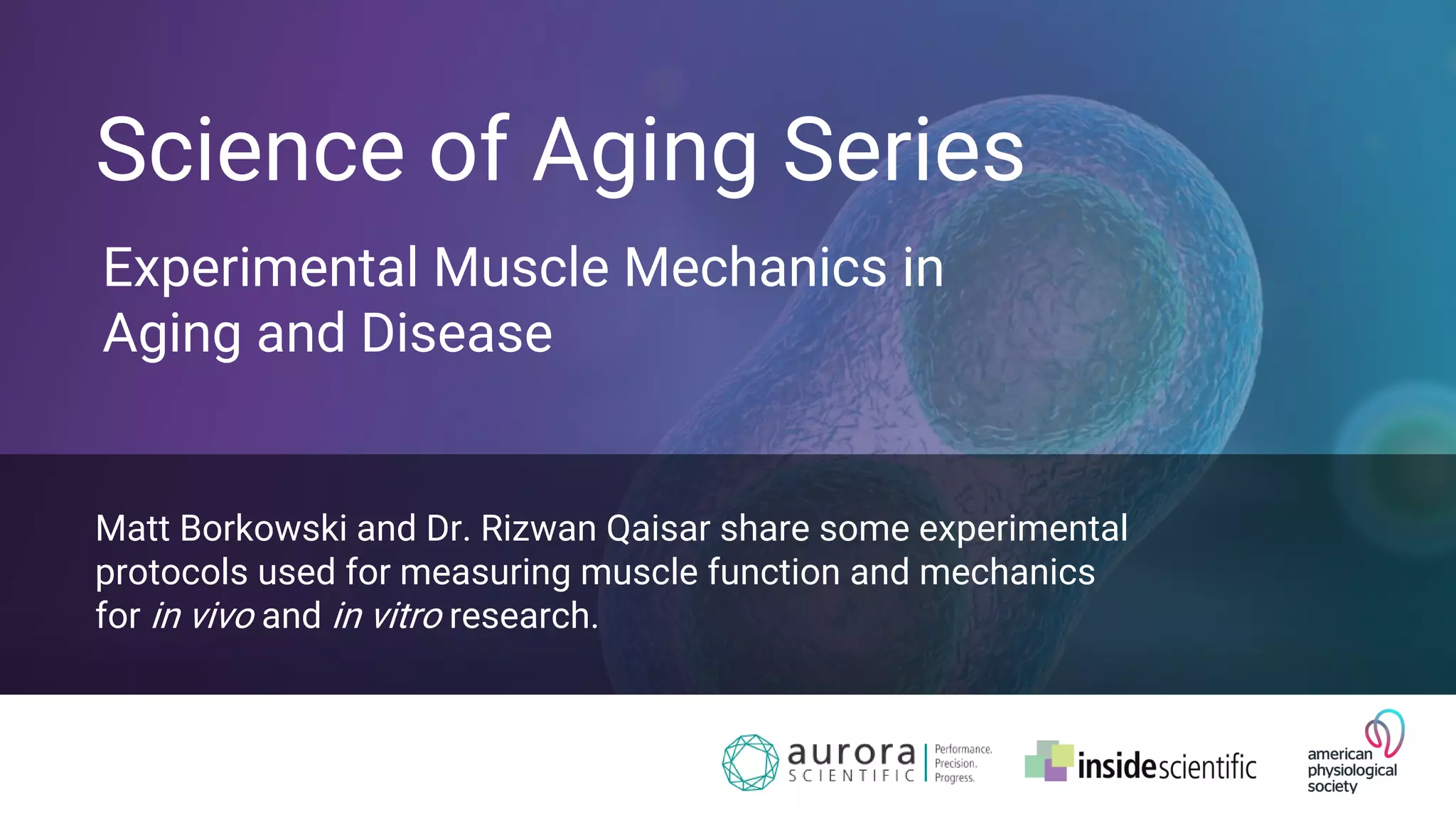 Experimental Muscle Mechanics in Aging and Disease | PPT