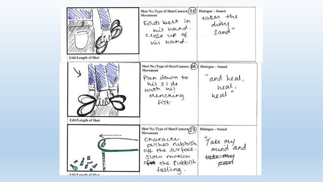 Storyboard Screenshots - A2 Coursework | PPT